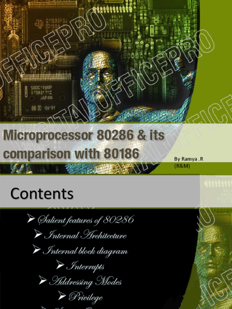 Microprocessor 80286 & Its Comparison With 80186 | PDF | Integrated ...
