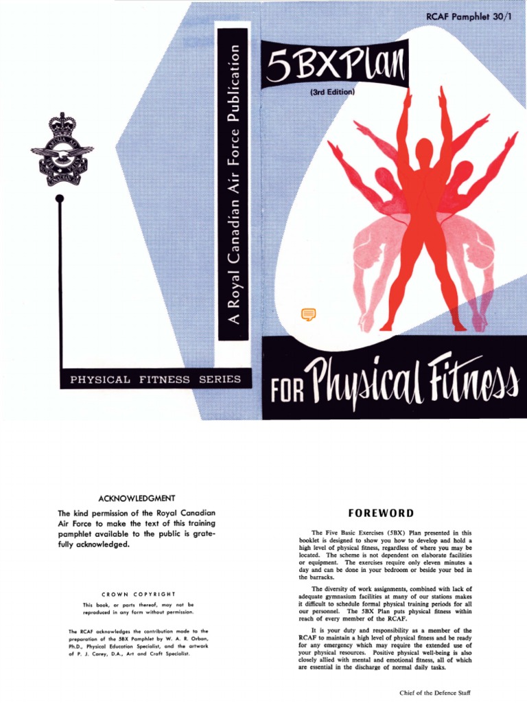 5BX - Physical Fitness Plan PDF | PDF | Overweight | Foods