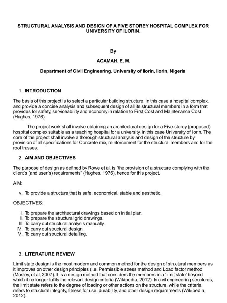 Project Proposal | PDF | Structural Analysis | Structural Engineering