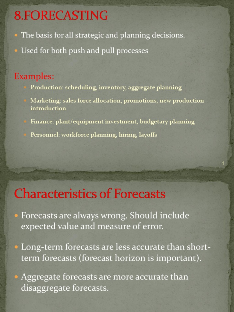 Effective Forecasting Techniques Explained | PDF | Finance & Money ...