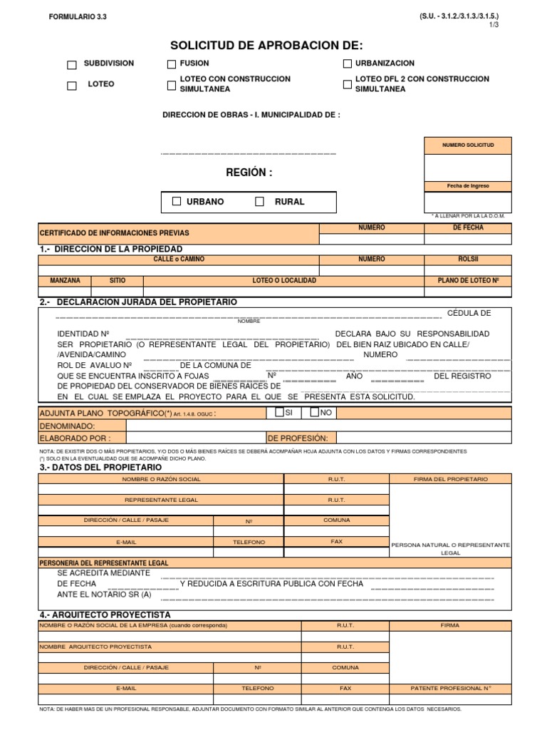 Solicitud de Subdivisión de Predios | PDF | Arquitecto | Science