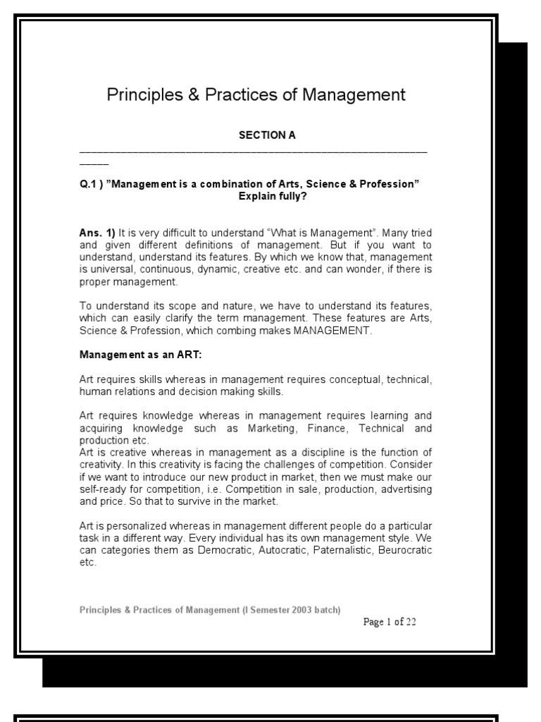 Principles and Practice of Management | PDF | Motivation | Motivational
