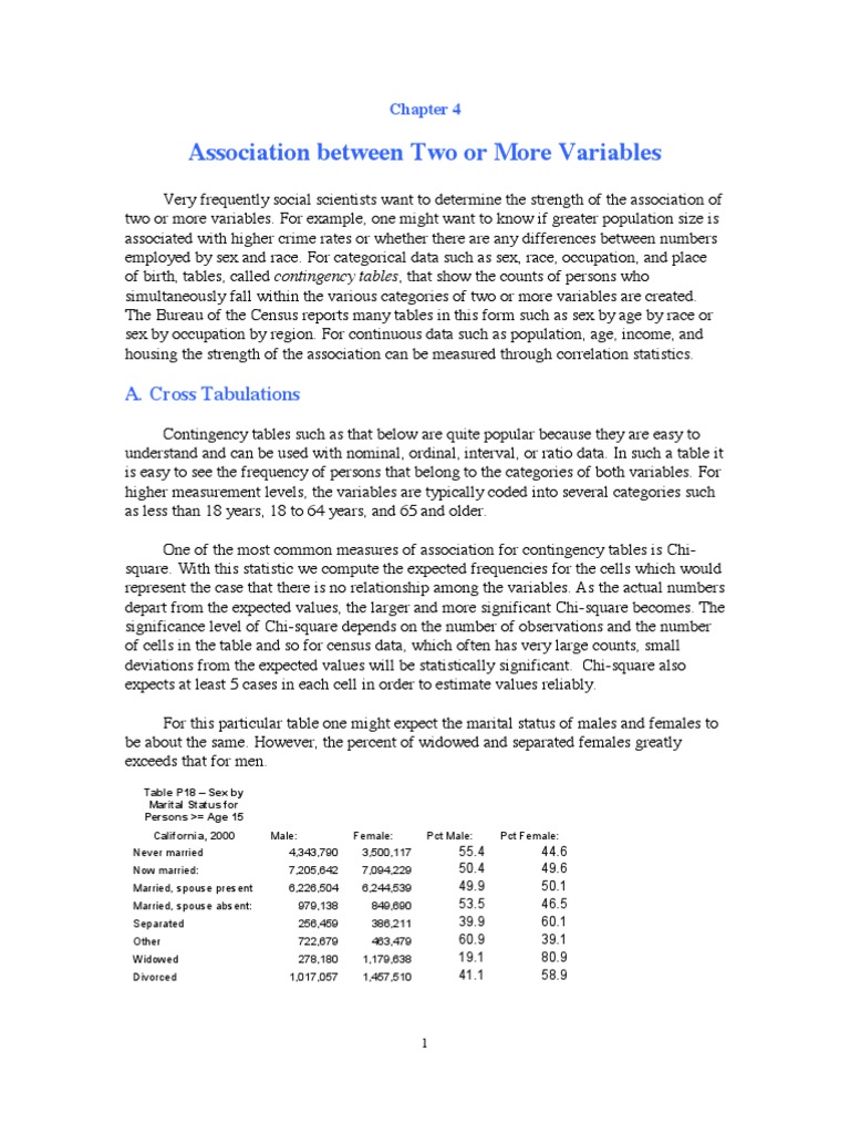 Analyzing Variable Associations in Data | PDF | Errors And Residuals ...