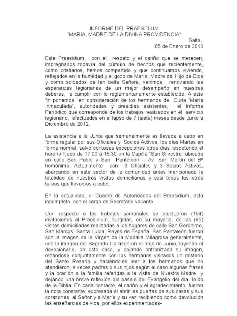 Legio Mariae 2012 | PDF | Misa (liturgia) | María, madre de Jesús