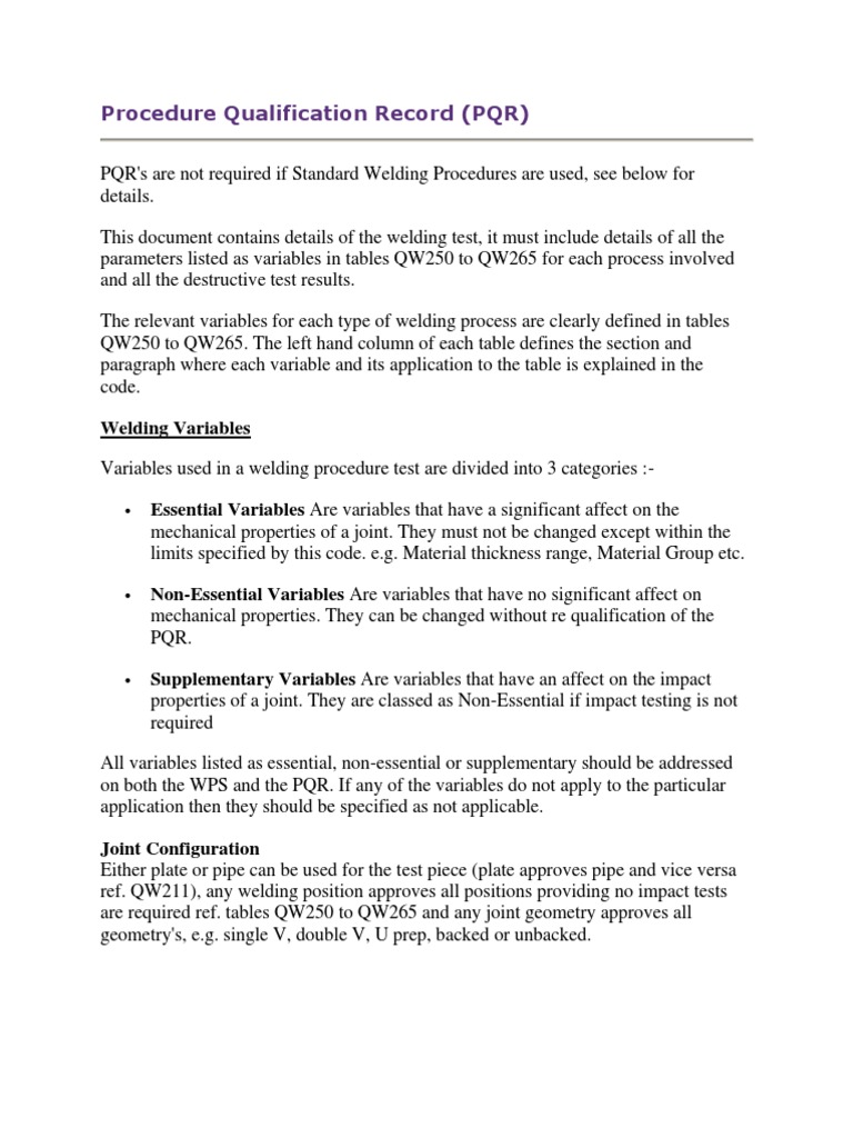 PQR | PDF | Welding | Construction