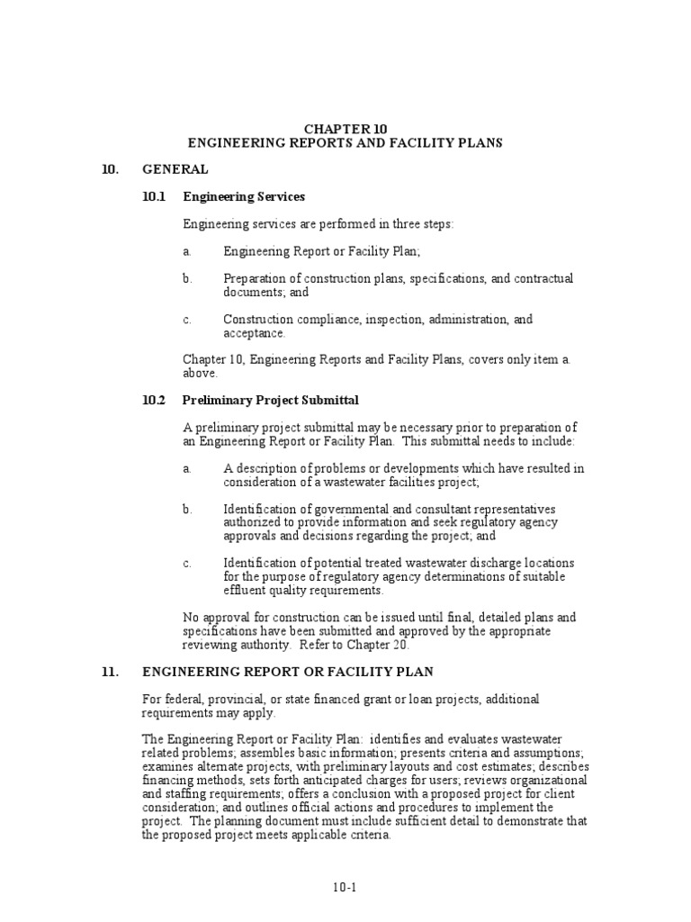 4 Ten States Standards 2004 - Chapter 10 - Engineering Reports and ...