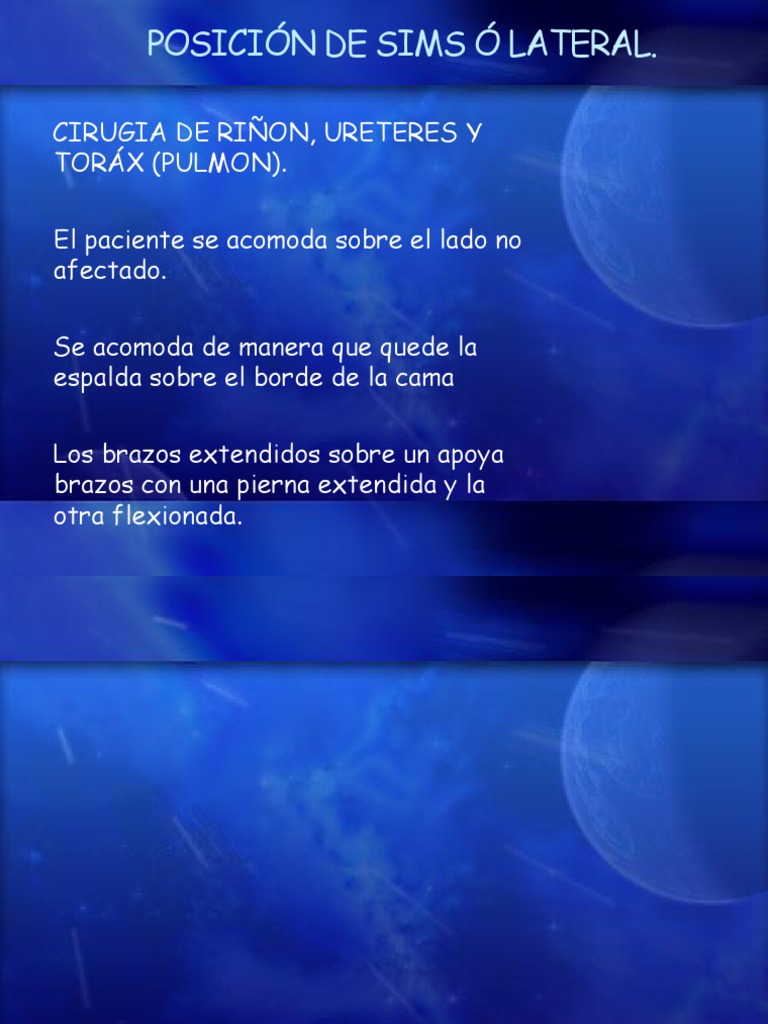 Posición de Sims Ó Lateral | PDF