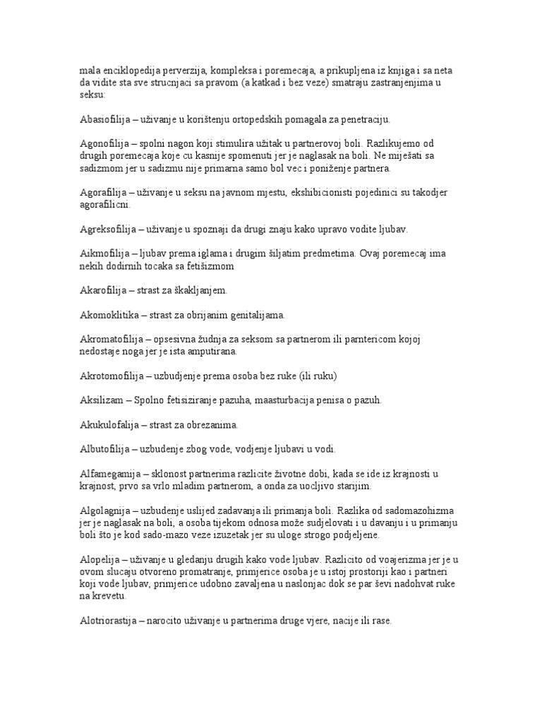 Mala Enciklopedija Perverzija | PDF