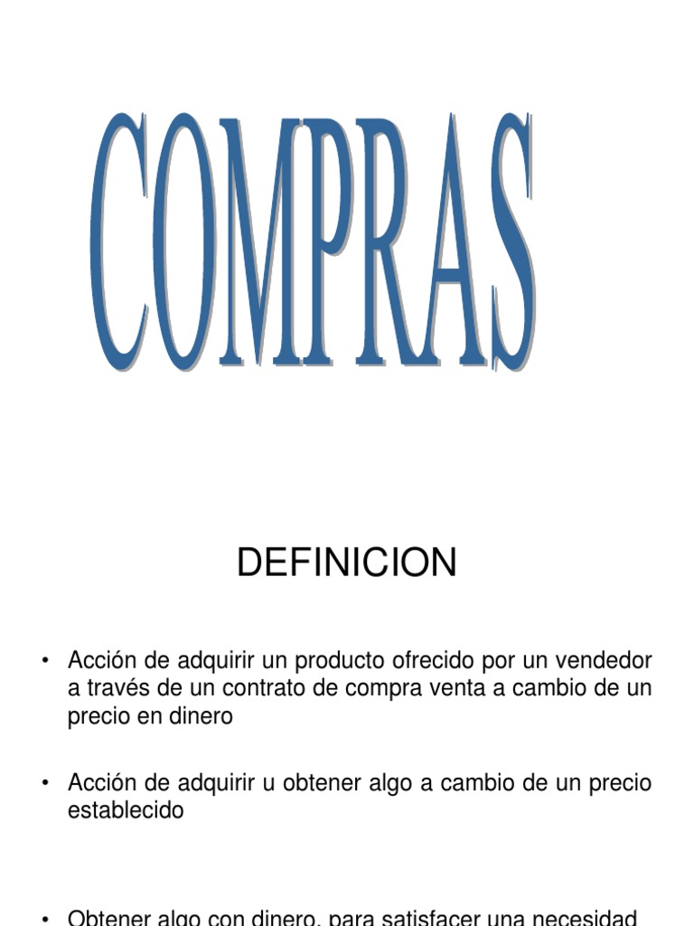 Presentacion de Compras | PDF | Economias | Business
