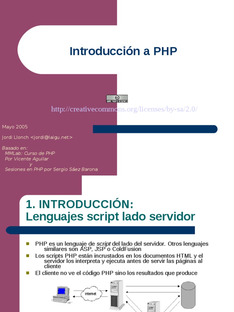 Curso PHP PDF | PDF | Php | Comillas