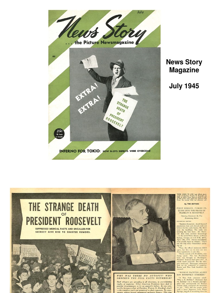 News Story Magazine July 1945 | PDF | Presidencies | American Politicians