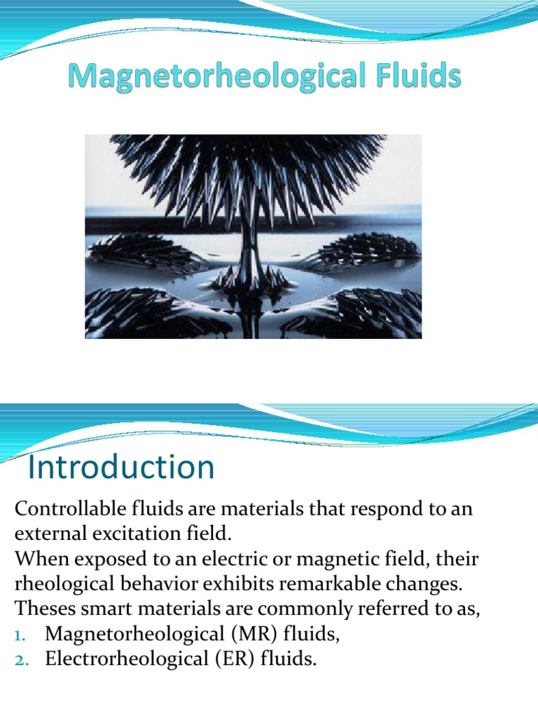 Magnetorheological Fluid | Mechanical Engineering | Applied And ...