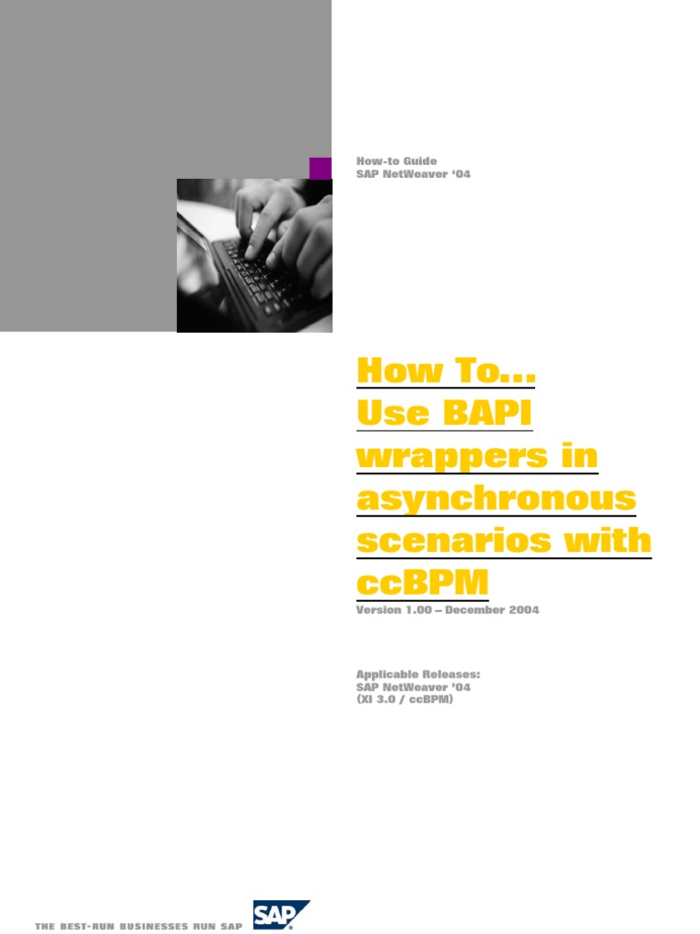How To Use BAPI Wrappers in Asynchronous Scenarios With Cross Component ...