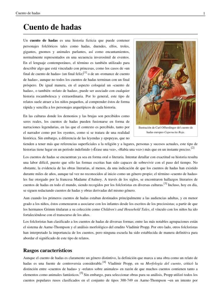 Cuento de Hadas | PDF | Cuentos de hadas | Cuentos