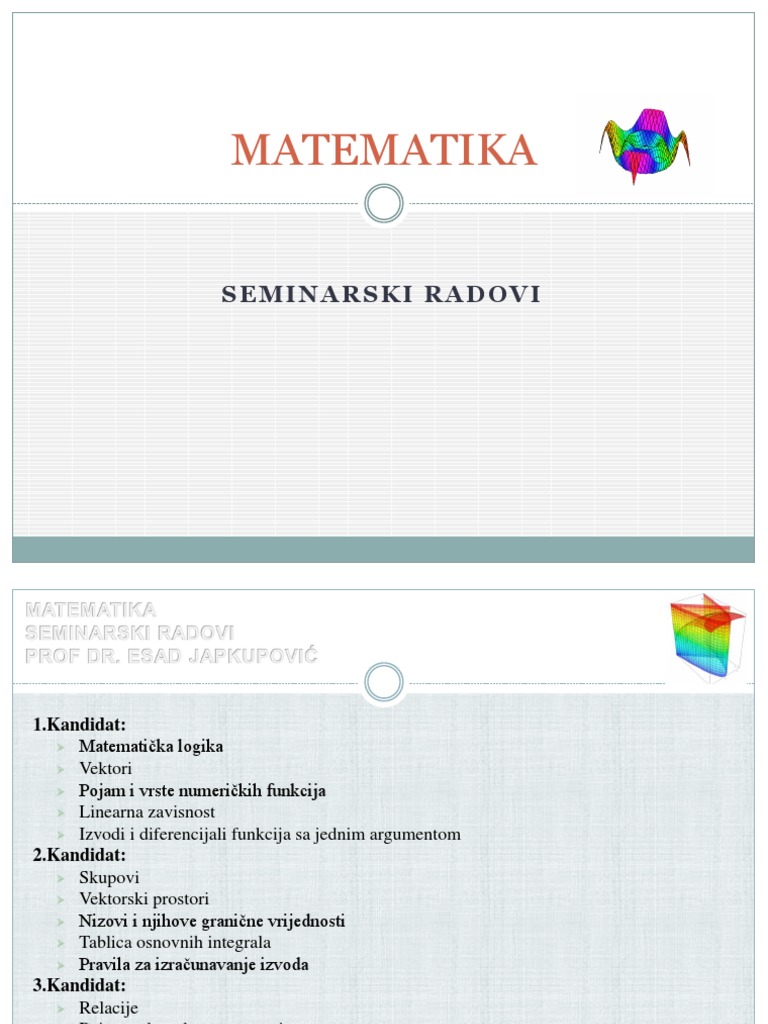 Seminarski Radovi Teme