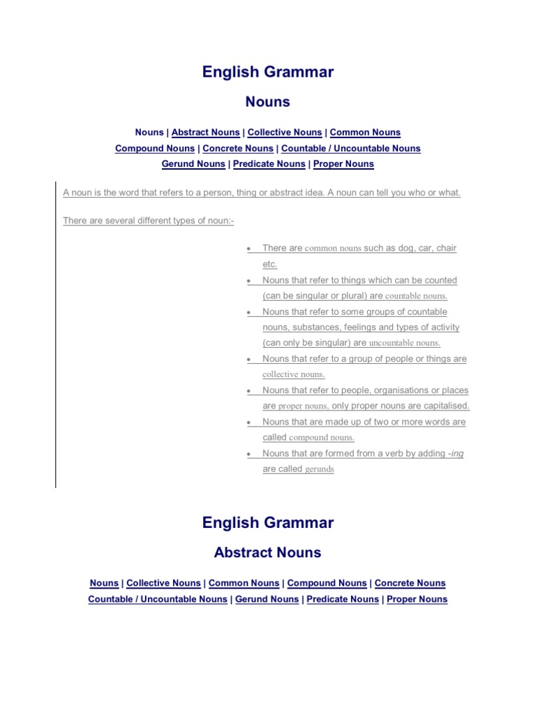 English Grammar Noun | PDF | Noun | English Grammar
