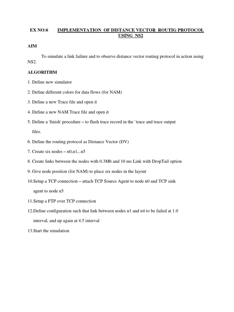 NS2 Program | PDF | Transmission Control Protocol | Routing