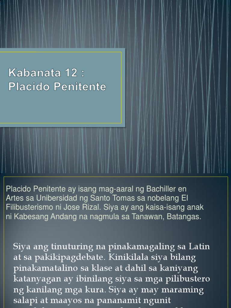 Kabanata 12-Placido Penitente | PDF