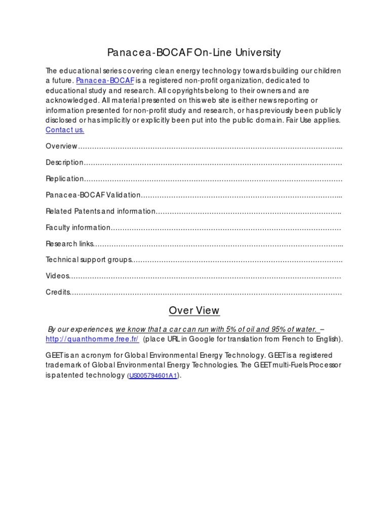 GEET Fuel Procesor Revisited | PDF | Internal Combustion Engine | Pipe ...