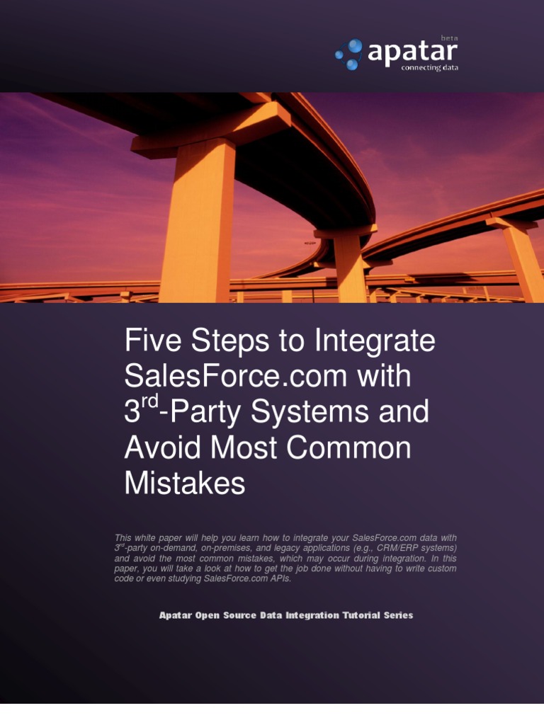 5 Steps To Integrate SalesForce With Legacy Apps | PDF | Salesforce.Com ...