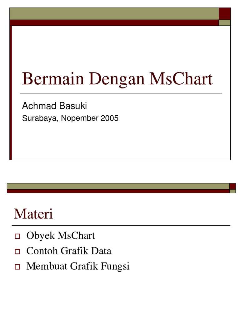 Bermain Dengan MSChart | PDF