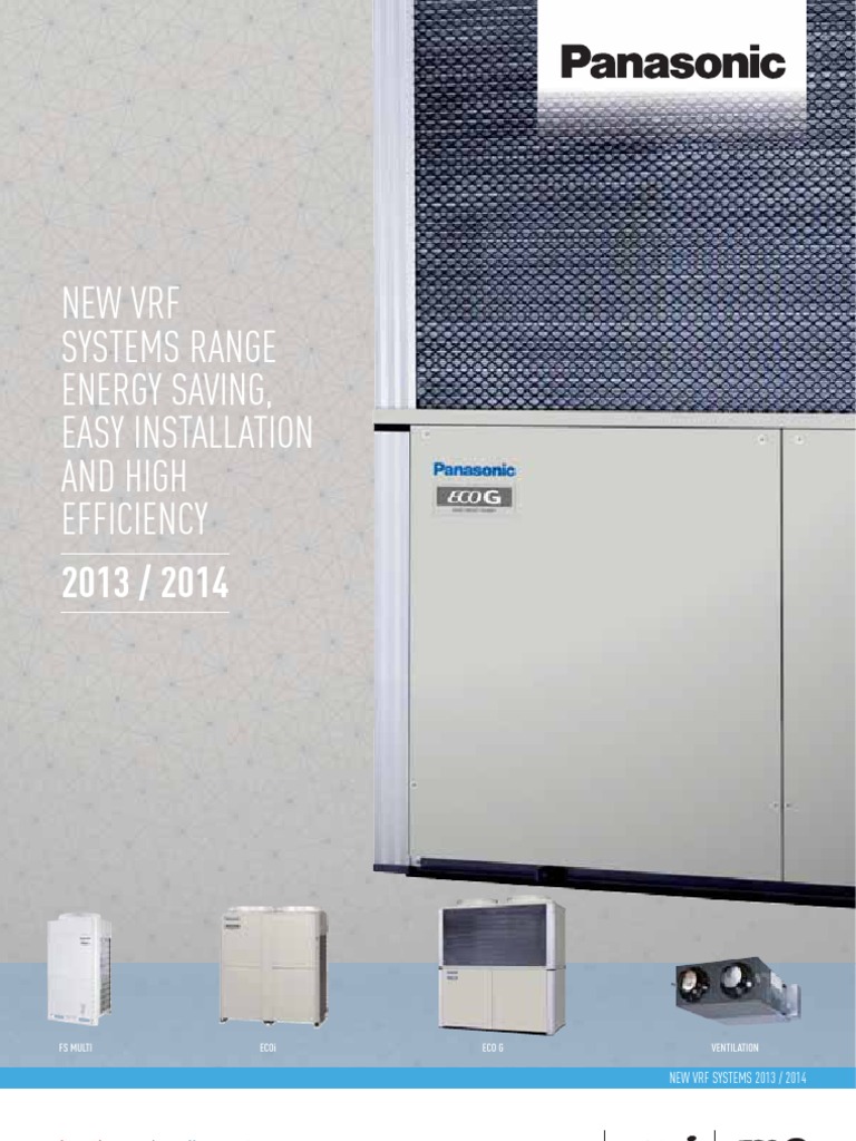 Catalog Sisteme Panasonic VRF 2013 | PDF | Air Conditioning | Hvac