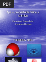 Apa - Proiect Chimie | PDF