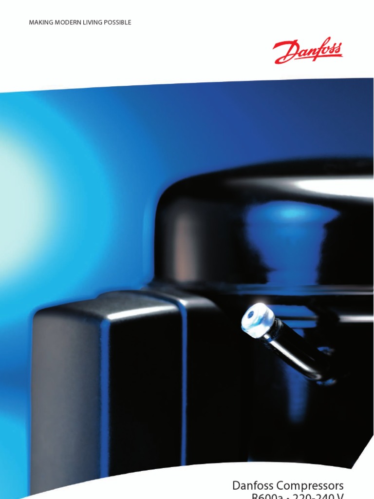 Danfoss R600a Compressor Size Guide | PDF | Refrigerator | Capacitor