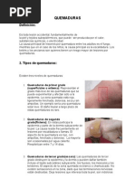 Quemaduras Faciales y Signos de Flogosis | PDF | Quemar | Inflamación
