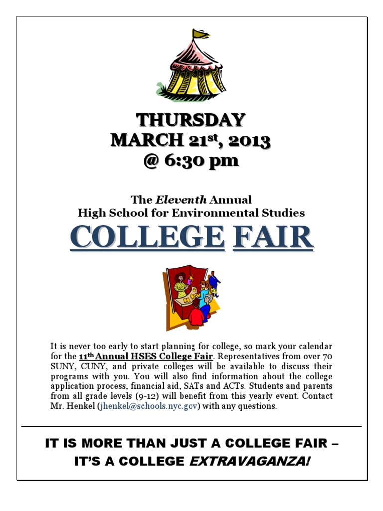 College Fair Flyer 3 2013 | PDF | Manhattan | New York University