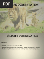 Wild Life Conservation in India | PDF | Wildlife | Protected Area