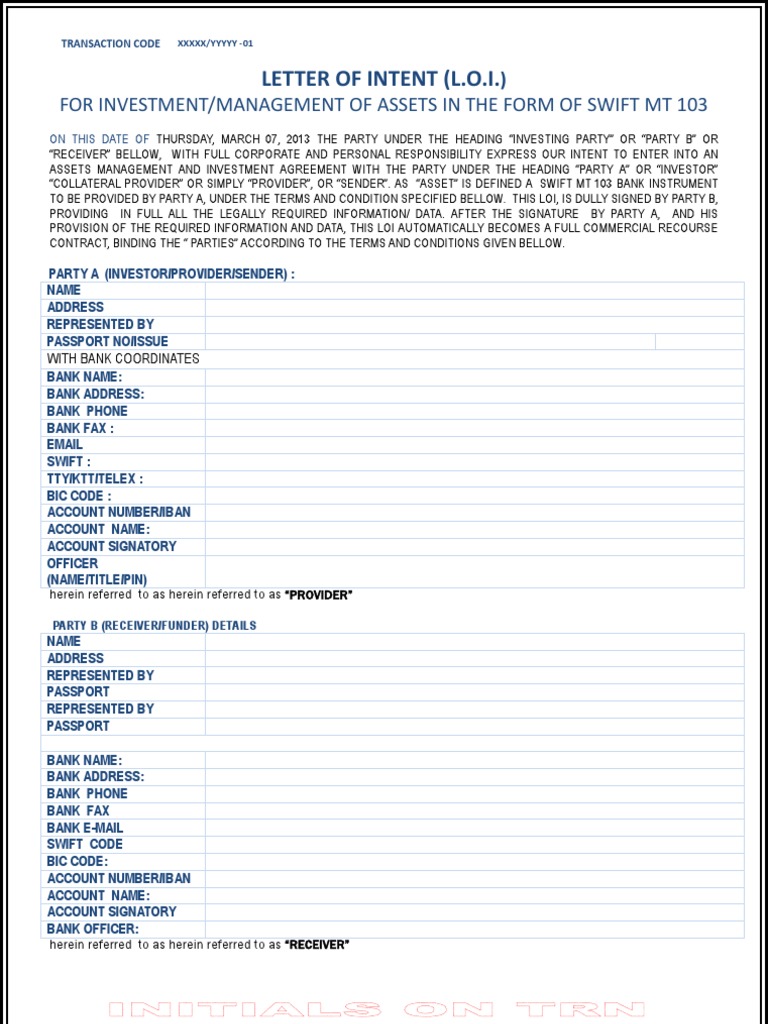 MT 103 Swift Tamplate Full | PDF | Banks | Financial Transaction