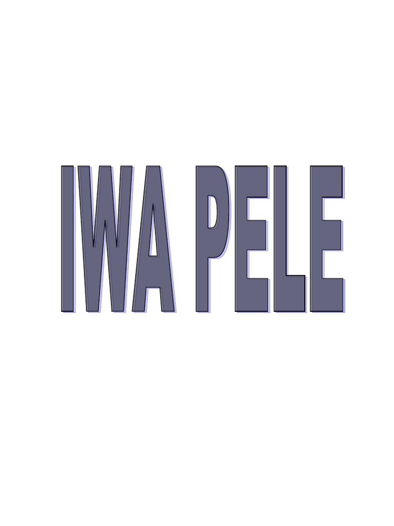 Iwa Pele | PDF | Verdad | Alma