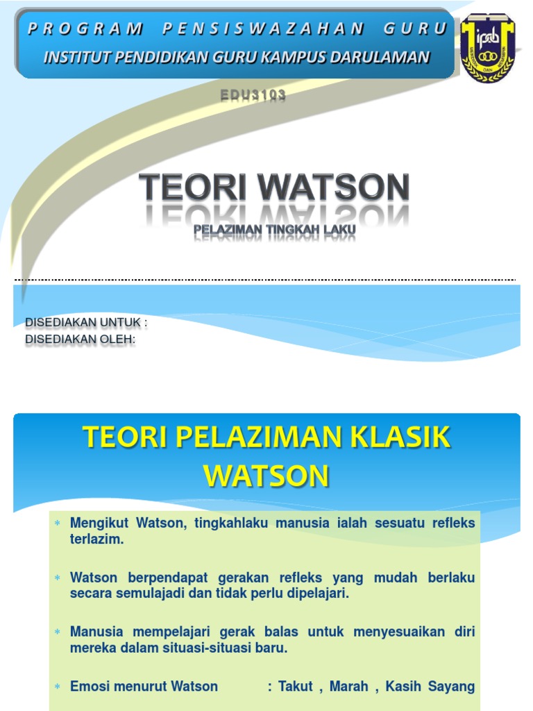 Teori Watson | PDF