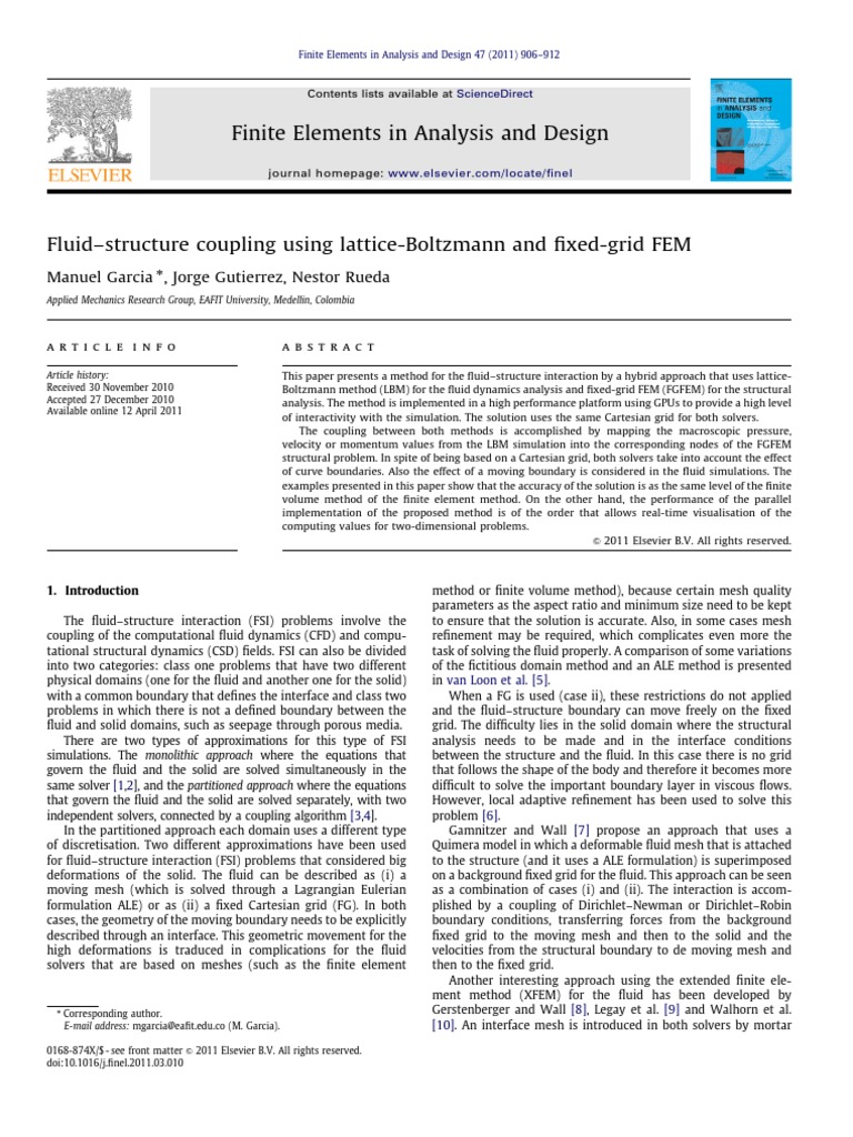 Finite Elements in Analysis and Design: Manuel Garcia, Jorge Gutierrez ...