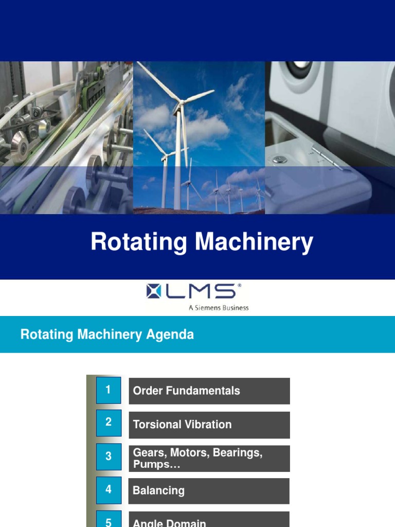 LMS Rotating Machinery 2013 | PDF | Gear | Alternating Current