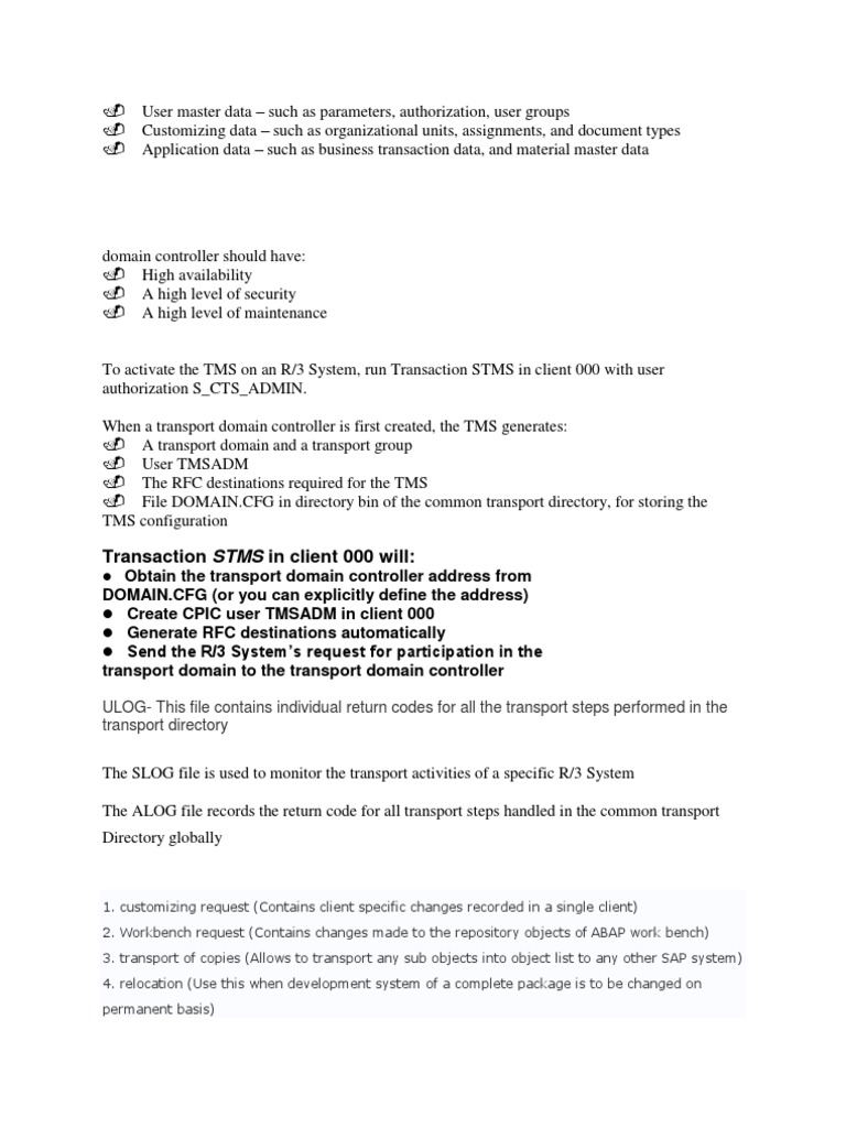 Transaction STMS in Client 000 Will | Download Free PDF | Computer Data ...
