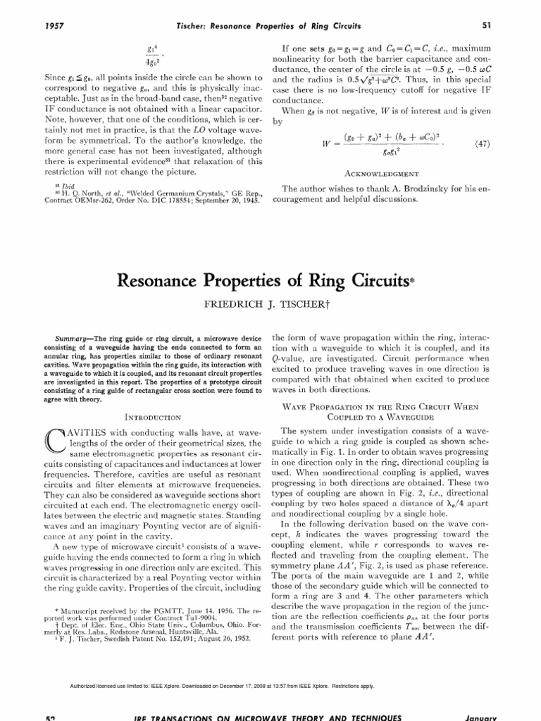 Ring Circuits | PDF