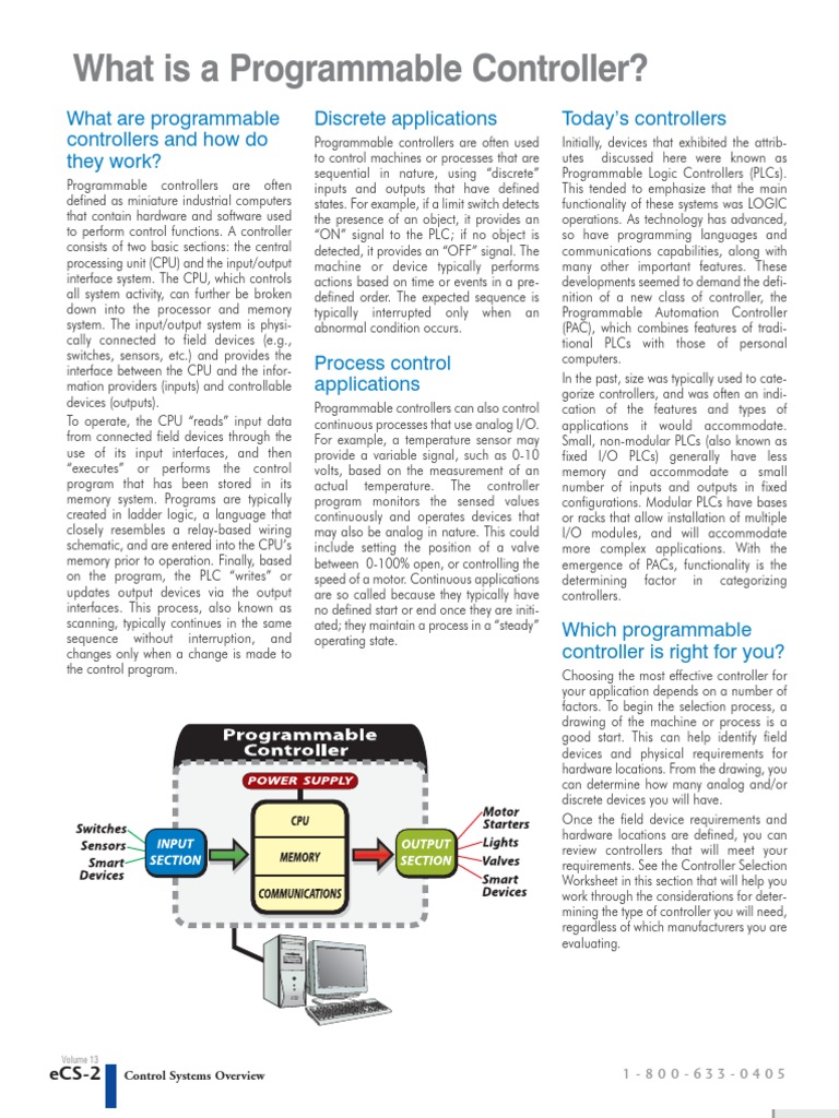 What Is A Programmable Controller? | PDF | Programmable Logic ...