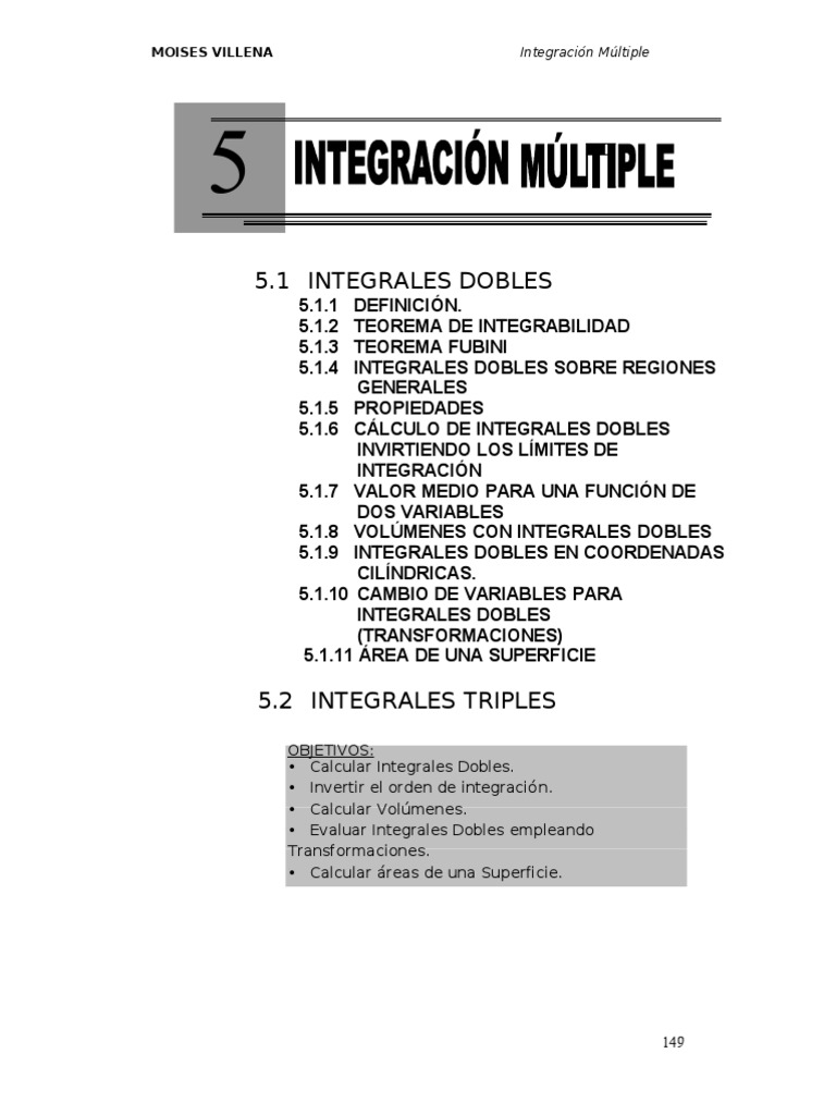 5-Integración Múltiple | PDF | Integral | Esfera