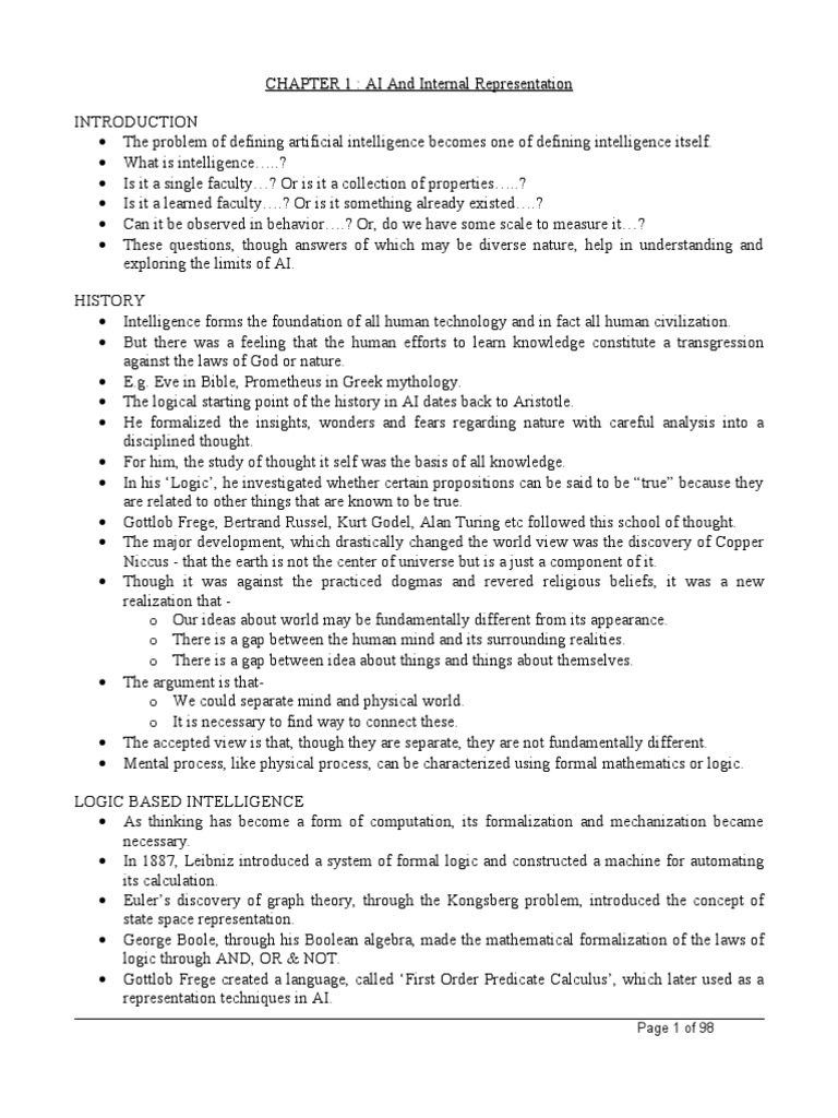 Ai Complete Notes | Download Free PDF | Artificial Intelligence ...