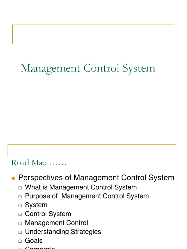 Management Control System PDF