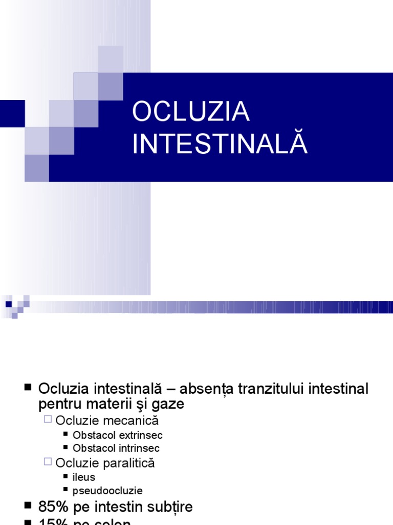 Ocluzia Intestinala | PDF