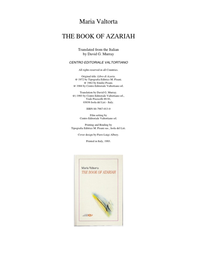 The Book of Azariah: A Spiritual Guide | PDF | Eucharist | Pentecost