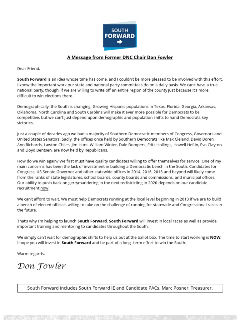 South Forward 2013 Prospectus | PDF | Democratic Party (United States ...