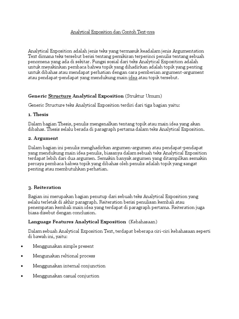 Analytical Exposition Dan Contoh Text | PDF | Korupsi | Penyuapan