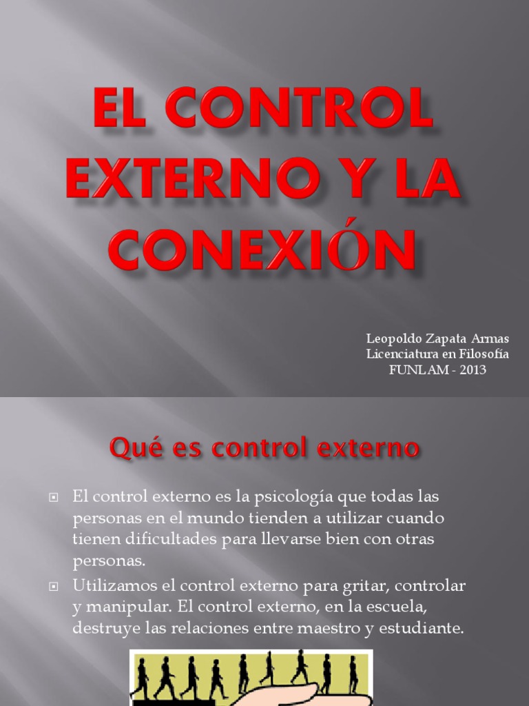 El Control Externo y La Conexión | PDF | Teoría | Felicidad