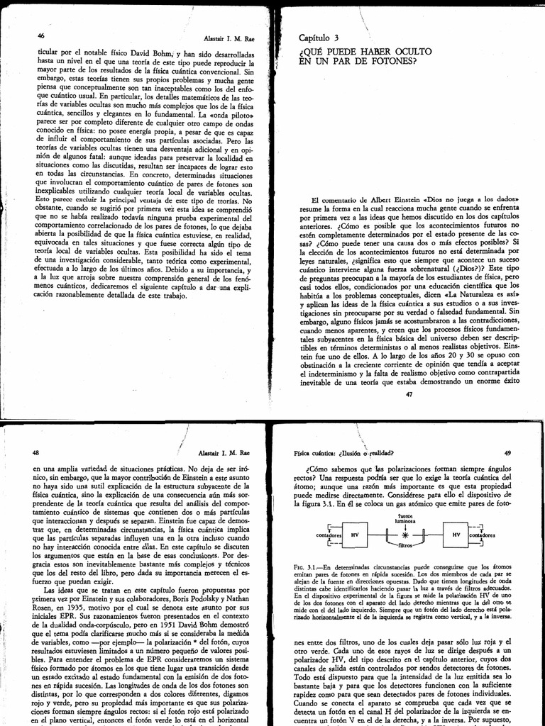 Capítulo 3 - Fisica Cuántica Ilusión o Realidad Alastair Rae PDF | PDF ...