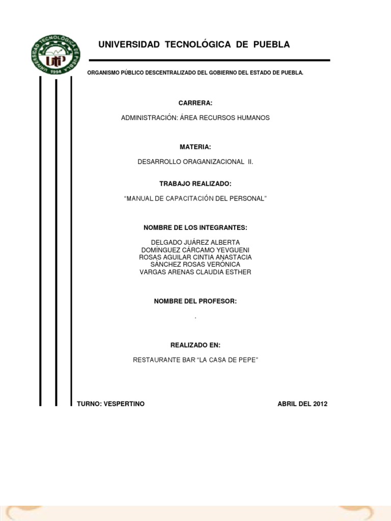 Manual de Capacitacion | PDF | Toma de decisiones | Recursos humanos