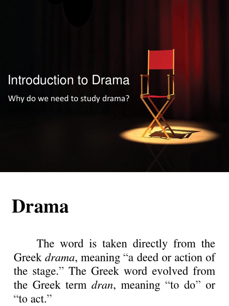 Introduction To Drama | PDF | Comedy | Theatre